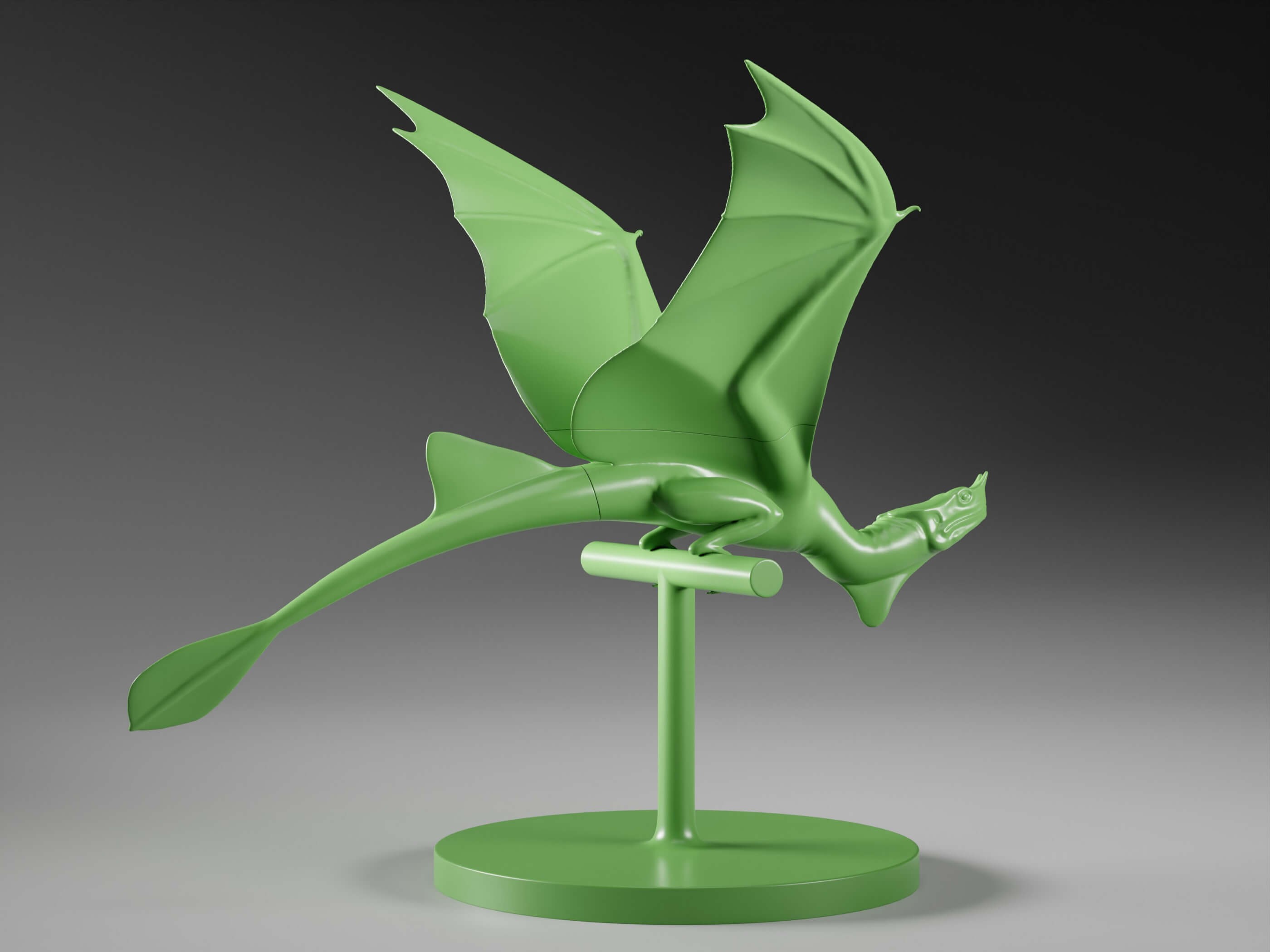 Small Dragon Figurine - 3D Print Model by Sepet