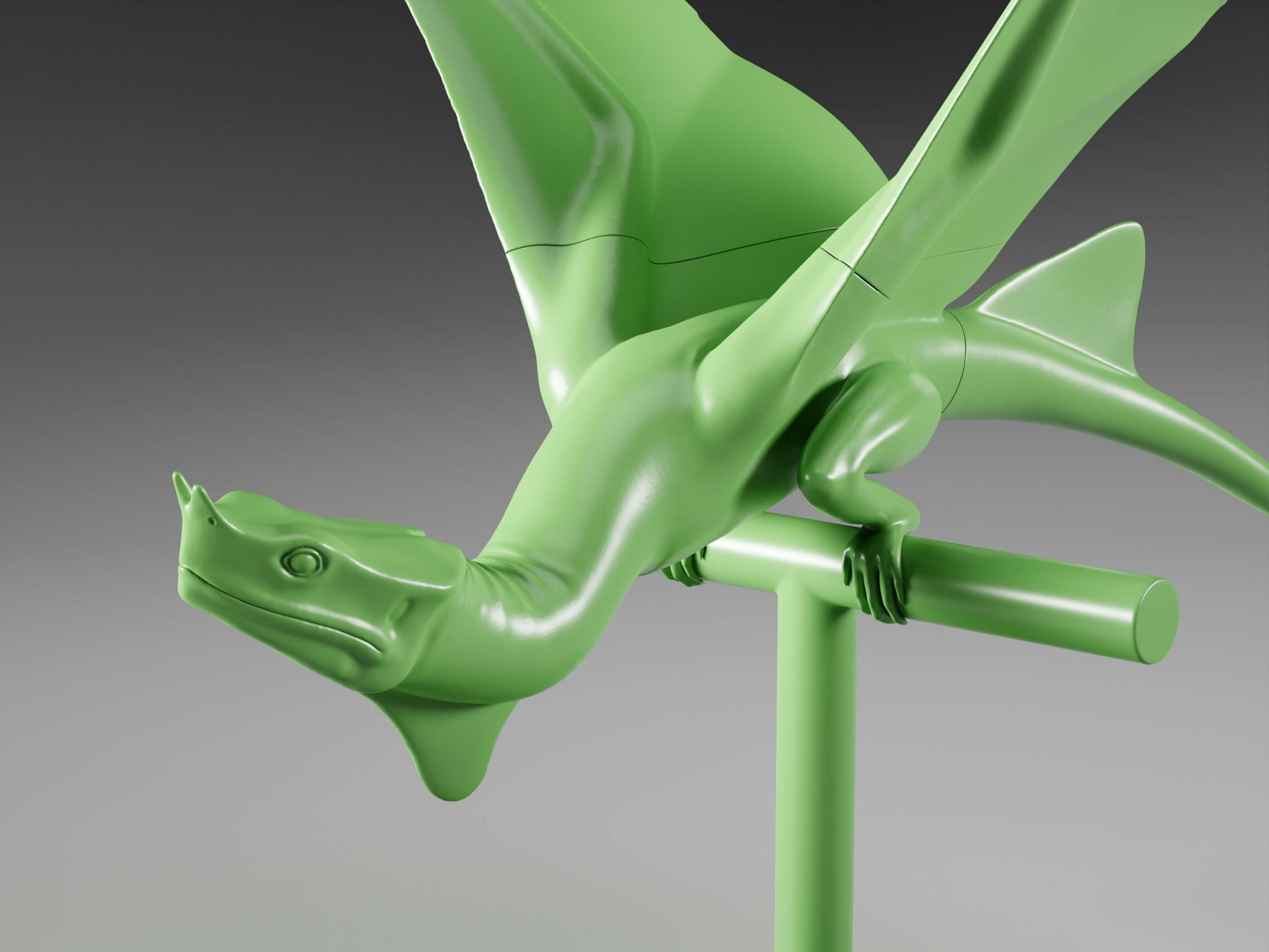 Small Dragon Figurine - 3D Print Model by Sepet