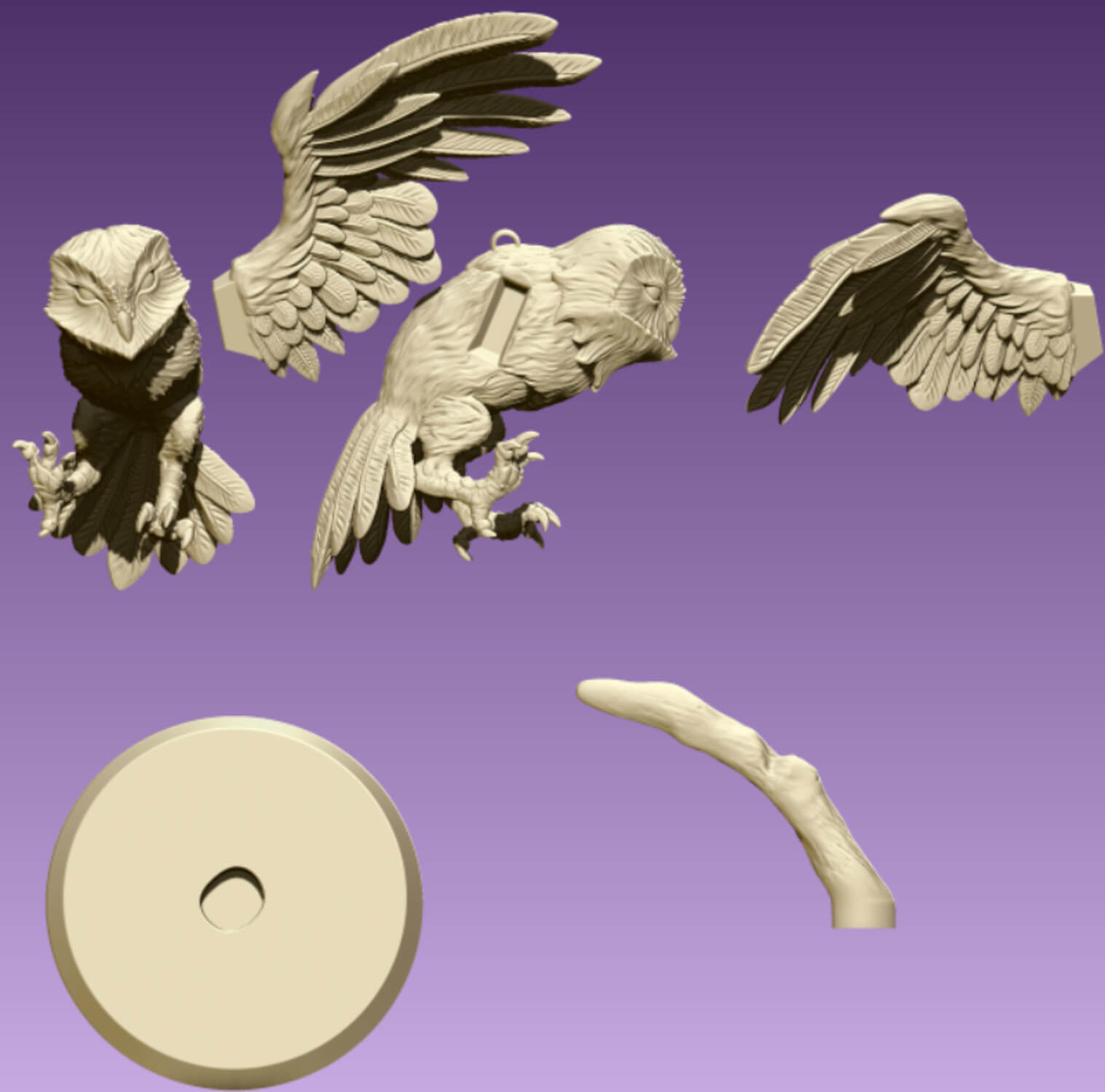 Barn Owl - 3D Print Model by Seradasrad