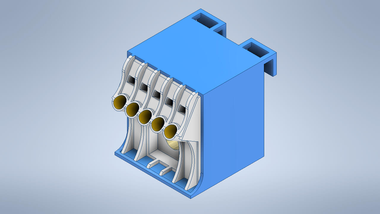N-Terminal Block Hager Kn06N 3D Model by SergDSN
