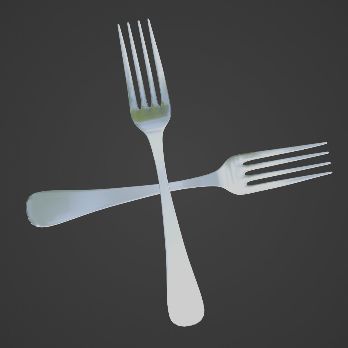 Aluminum Fork - 3D Model by Sergey_Anzurov