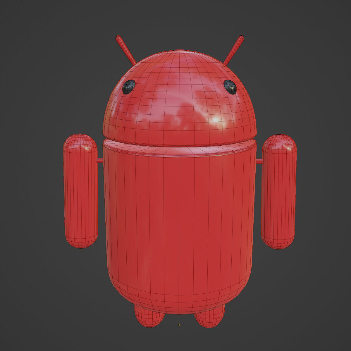 Android Robot 05 - 3D Model by Sergey_Anzurov