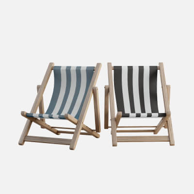 Beach Chair Deck 01 - 3D Model by Sergey_Anzurov