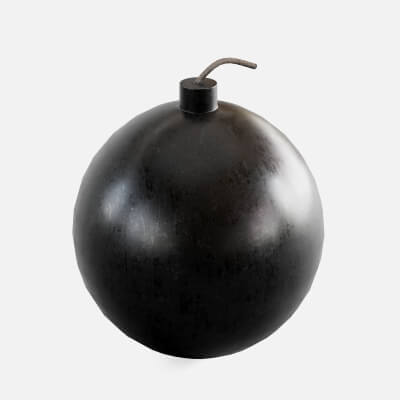 Classic Bomb 01 - 3D Model by Sergey_Anzurov