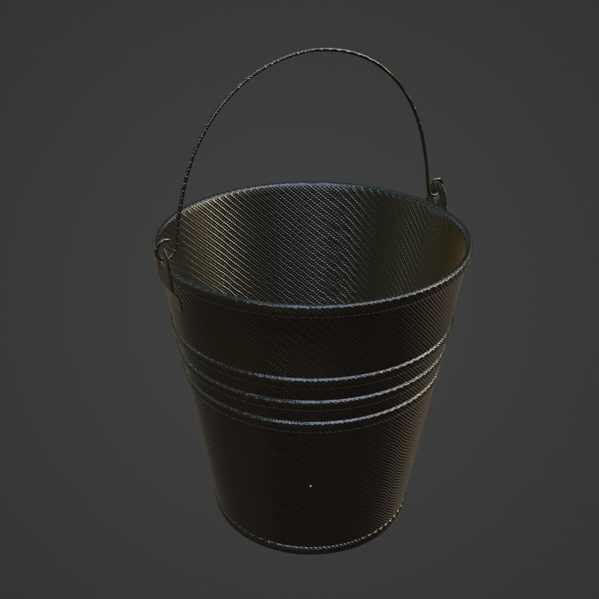 Carbon Fiber Steel Bucket - 3D Model by Sergey_Anzurov