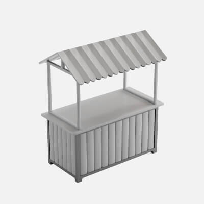 Food Stand 08 - 3D Model by Sergey_Anzurov