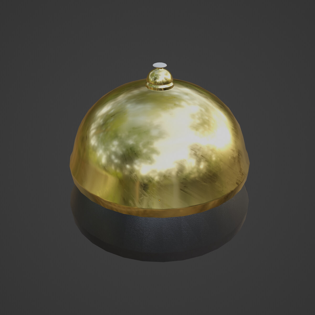Gold Reception Bell - 3D Model by Sergey_Anzurov