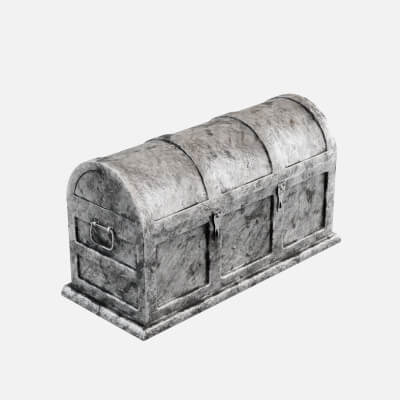 Metal Treasure Chest 02 - 3D Model by Sergey_Anzurov