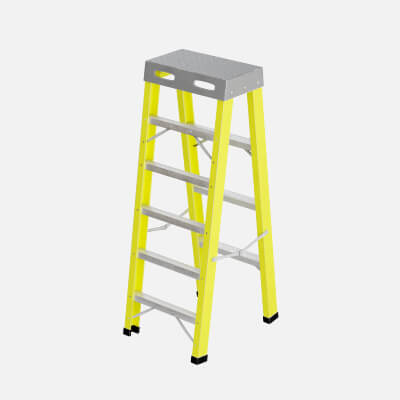 Metallic Ladder 02 - 3D Model by Sergey_Anzurov