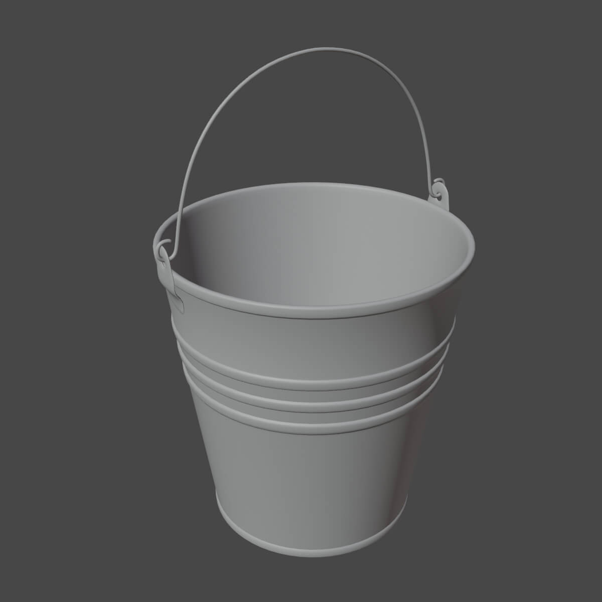 Painted Scrapped Steel Bucket 01 - 3D Model by Sergey_Anzurov