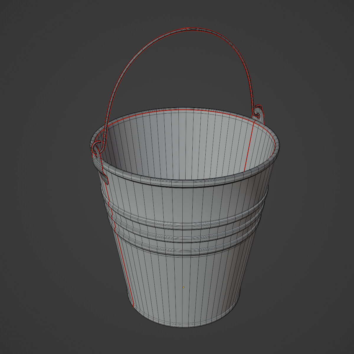 Painted Scrapped Steel Bucket 01 - 3D Model by Sergey_Anzurov