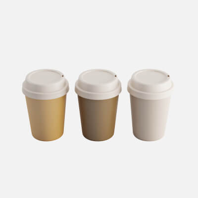 Plastic Coffee Cup Set - 3D Model by Sergey_Anzurov