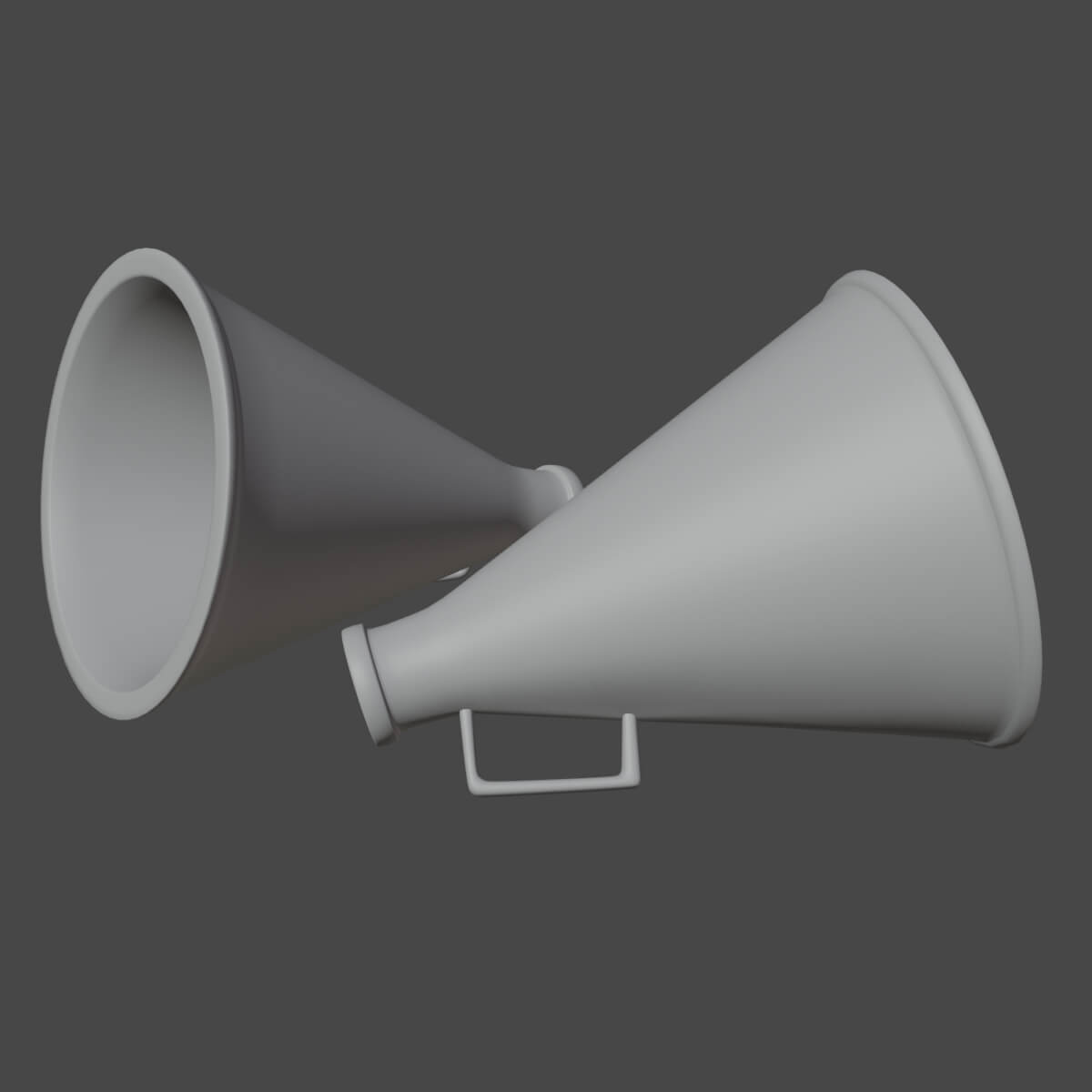 Plastic Megaphone 01 - 3D Model by Sergey_Anzurov