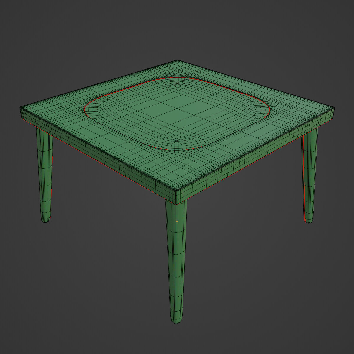 Plastic Table 02 - 3D Model by Sergey_Anzurov