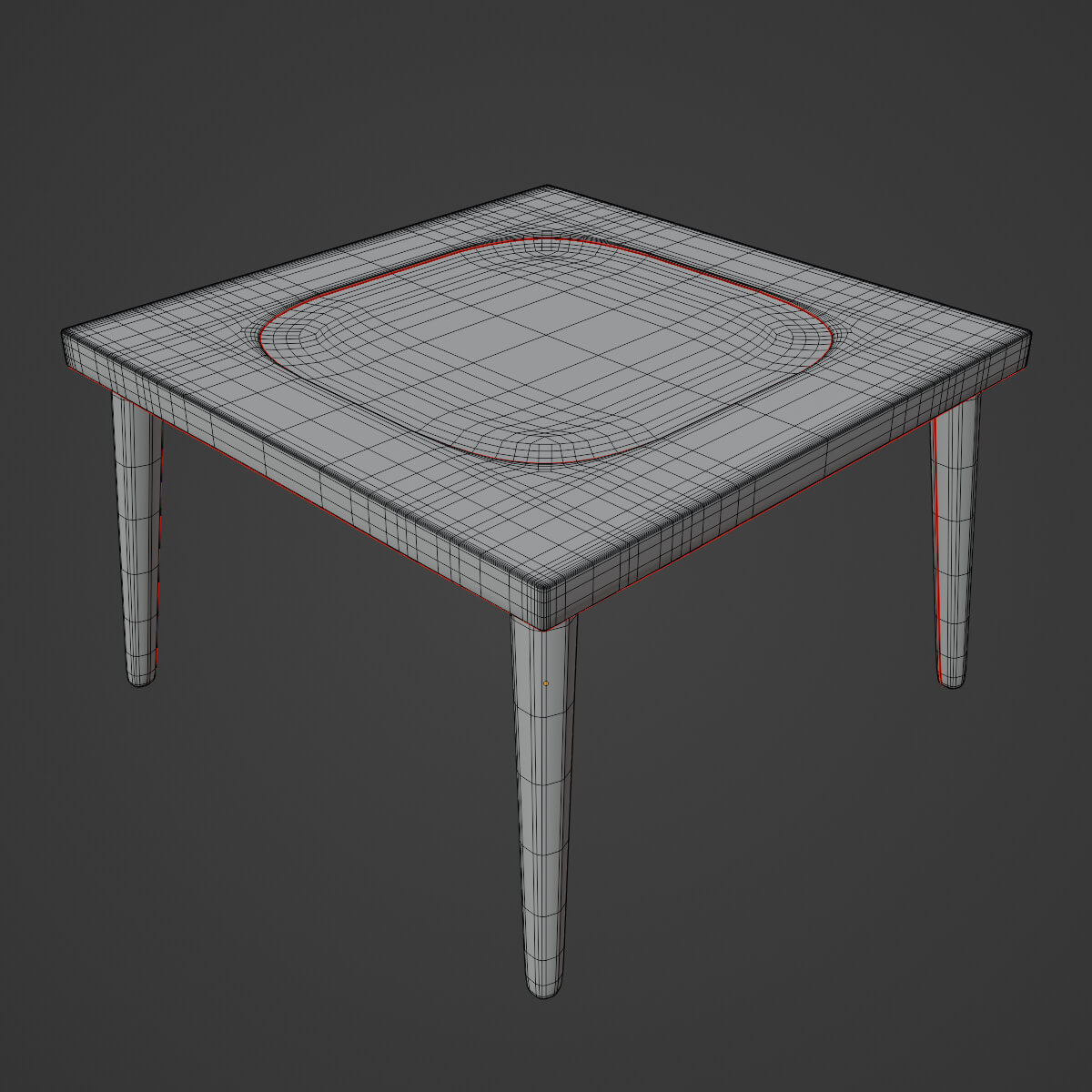 Plastic Table 02 - 3D Model by Sergey_Anzurov