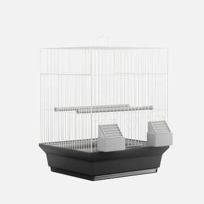 Simple Silver Birdcage - 3D Model by Sergey_Anzurov