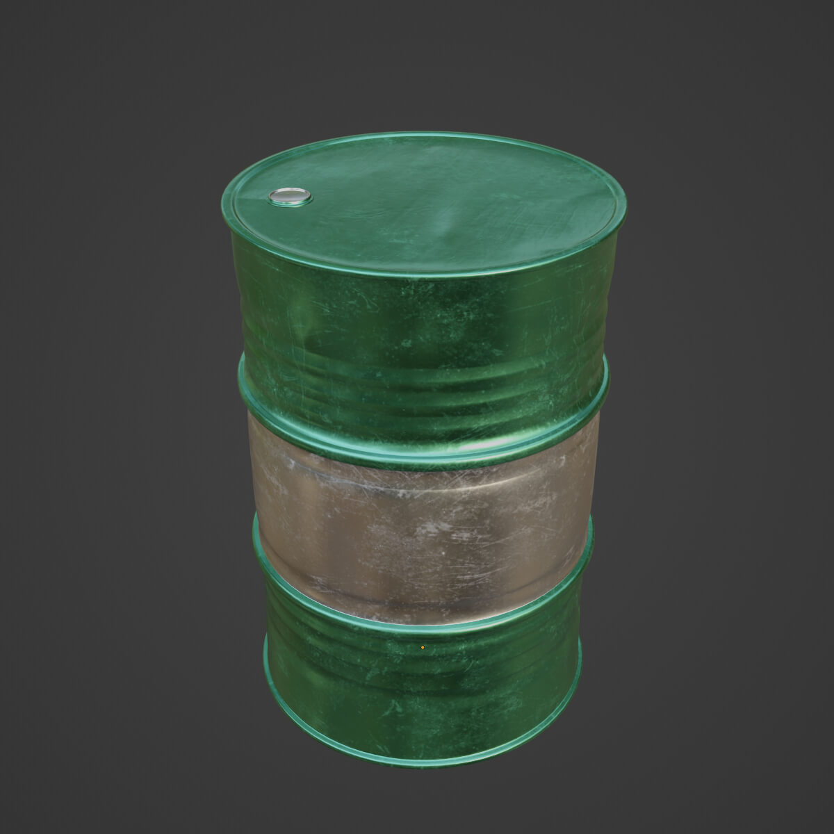 Steel Barrel 02 - 3D Model by Sergey_Anzurov