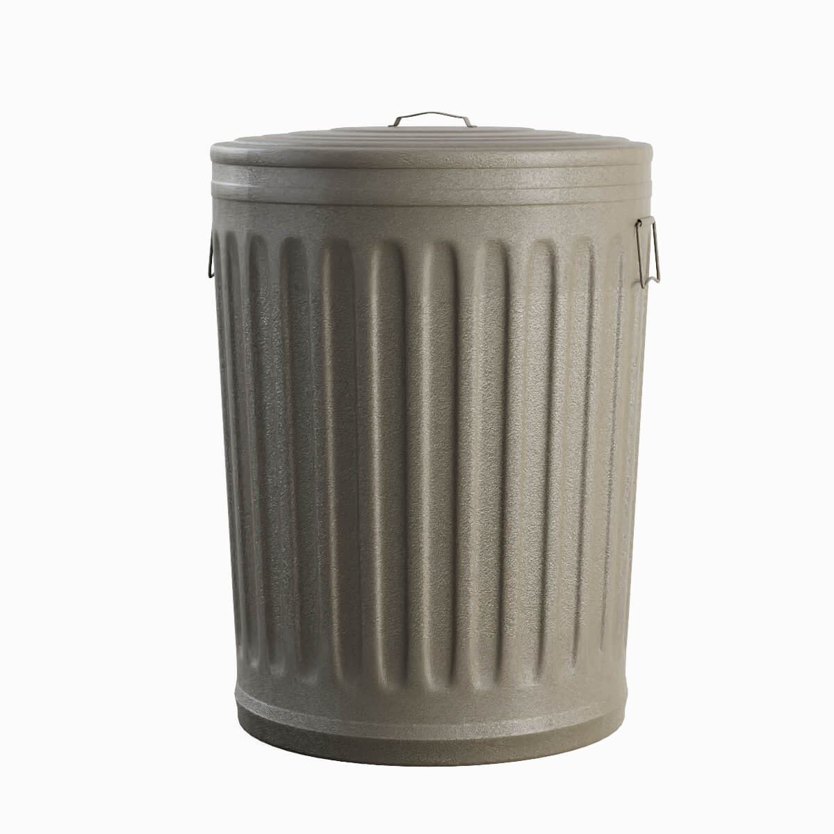Steel Trash Can 01 - 3D Model by Sergey_Anzurov