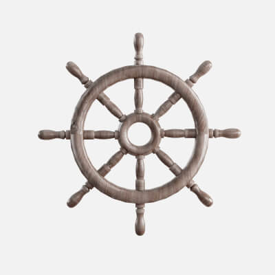 Vessel Wheel 03 - 3D Model by Sergey_Anzurov