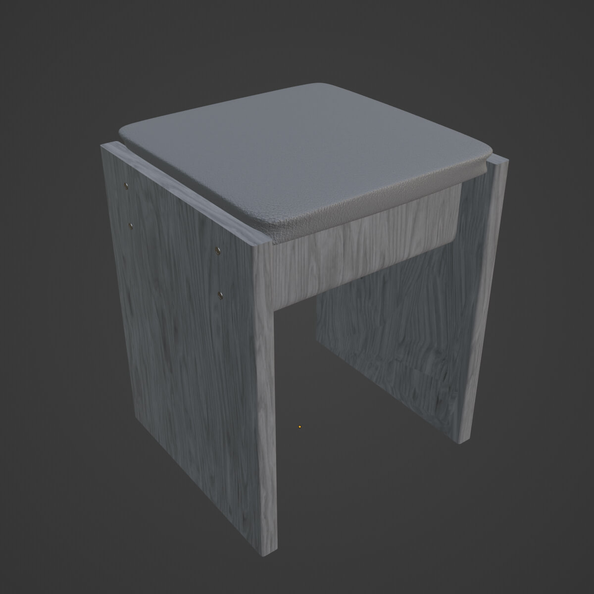 Wooden Stool 03 - 3D Model by Sergey_Anzurov