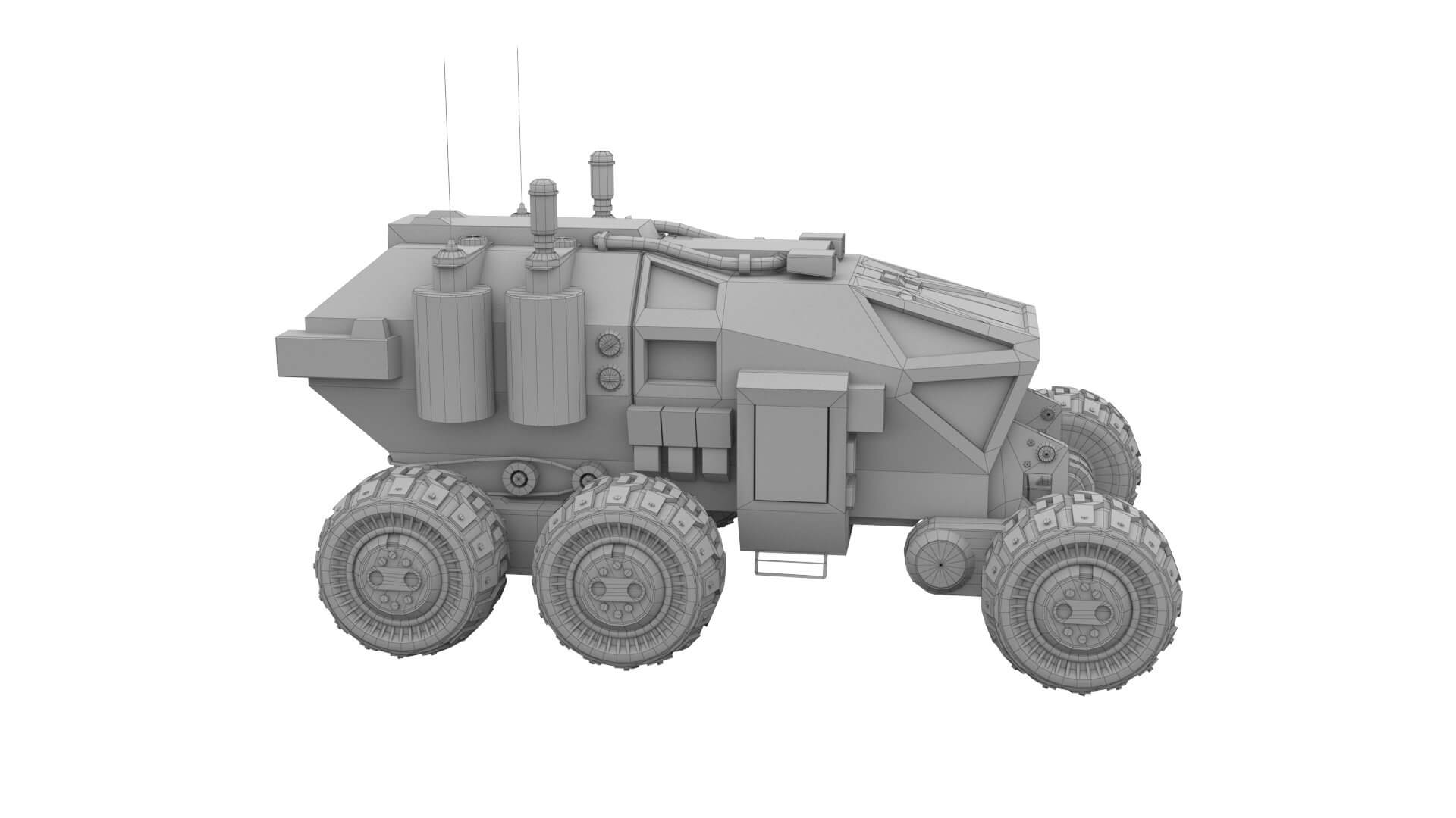 Mars Rover - 3D Model by Sergey Koznov