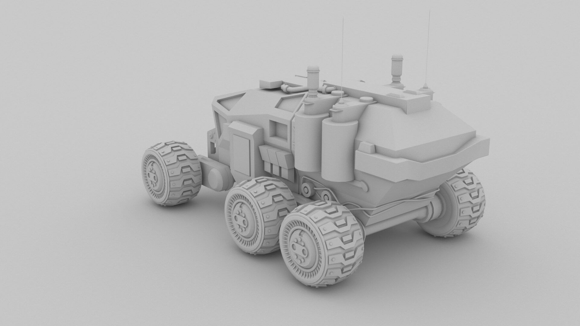 Mars Rover - 3D Model by Sergey Koznov