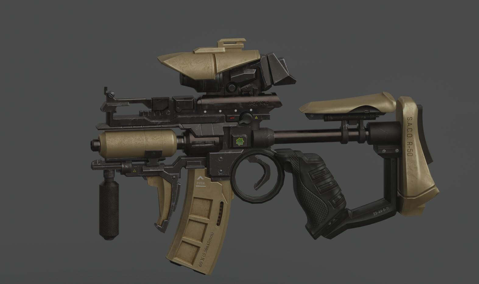 gun 3D Render | RenderHub Gallery