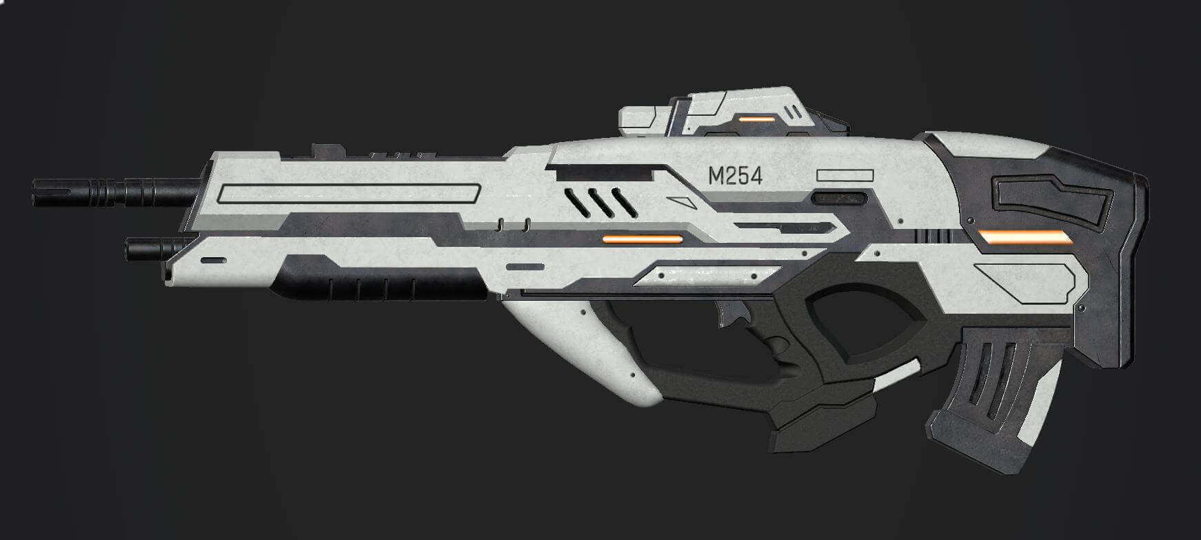 sci-fi gun 254 3D Render, Digital Art by sergey971