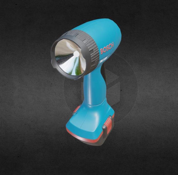 Bosch GLI 12V Flashlight - 3D Model by sergey971