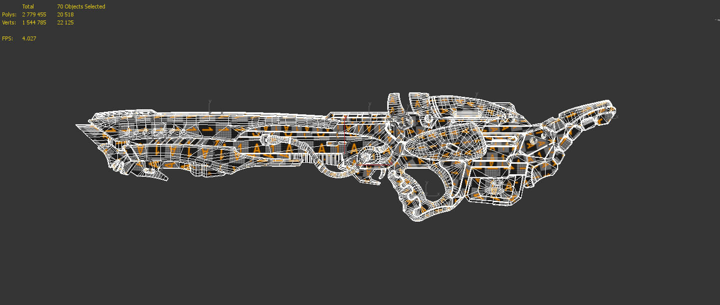 Space Gunspace Cannon - 3D Model by sergey971