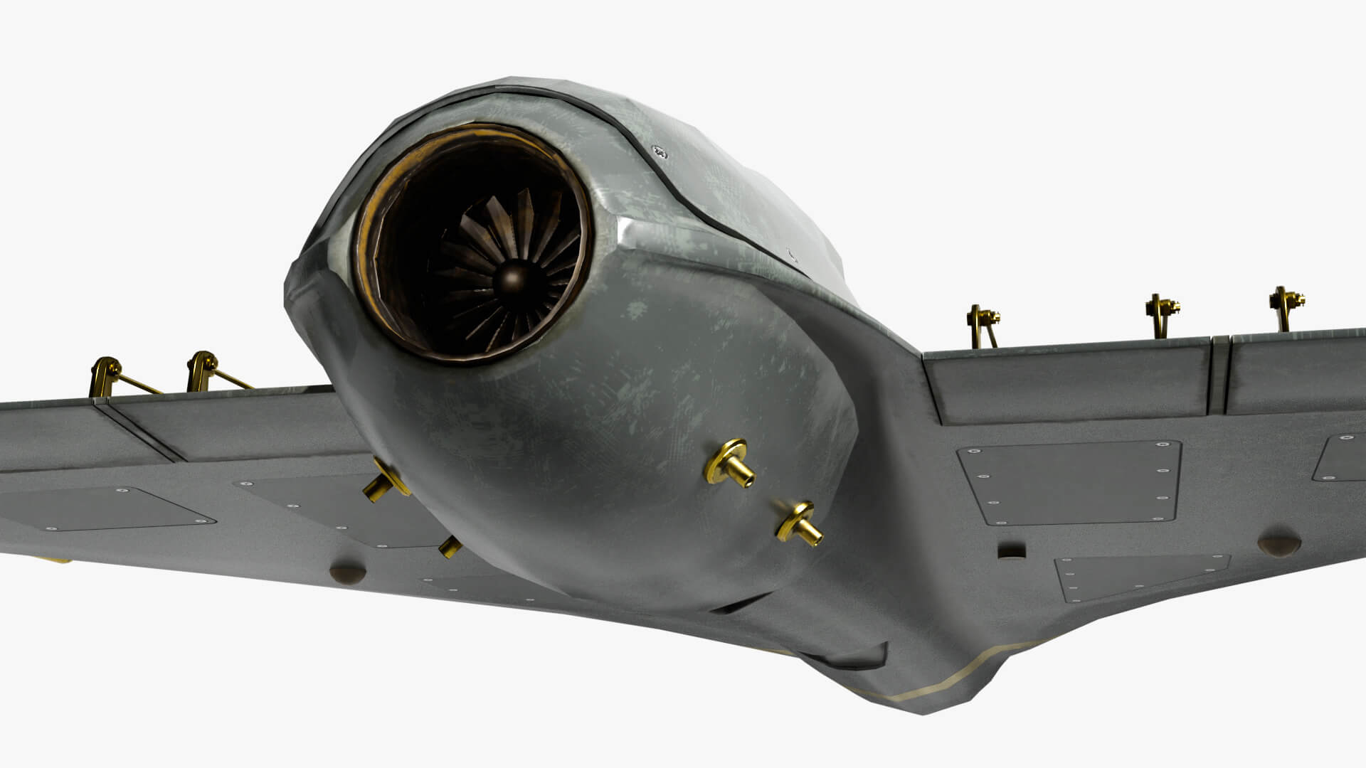 Iranian Military Drone Shahed-238 With Jet Engine 3D Model by sergeydzyuba