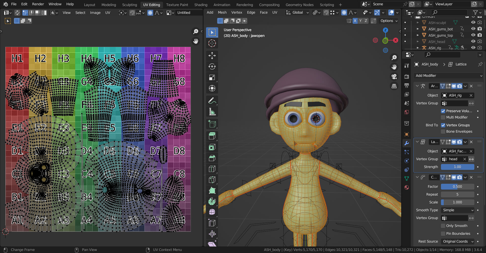 Ash- Cartoon Character 3D Model by Seric
