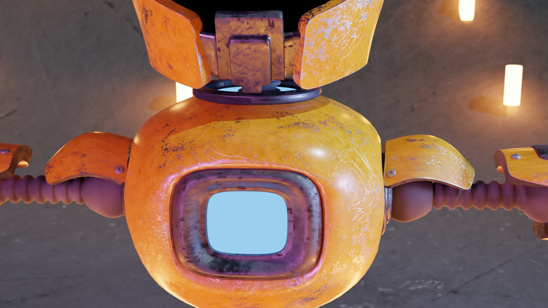 Stylized Robot Character 3d Model By Seric