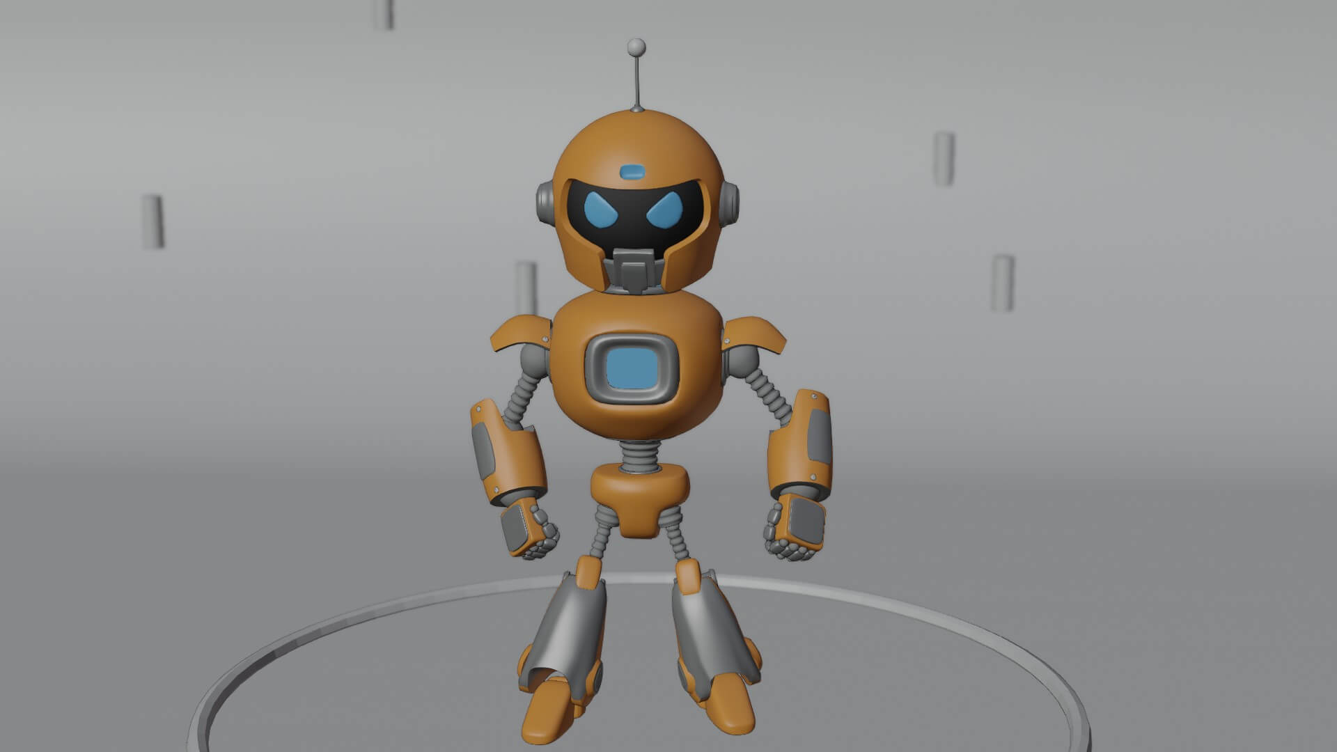 Stylized Robot Character - 3D Model by Seric