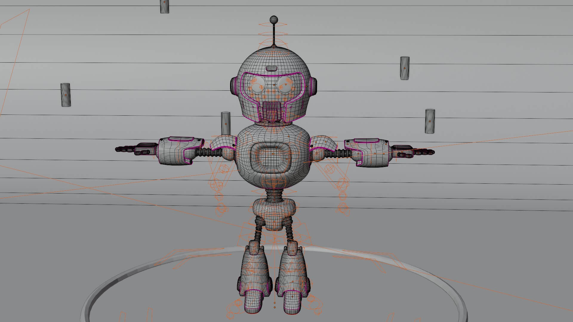 Stylized Robot Character 3d Model By Seric