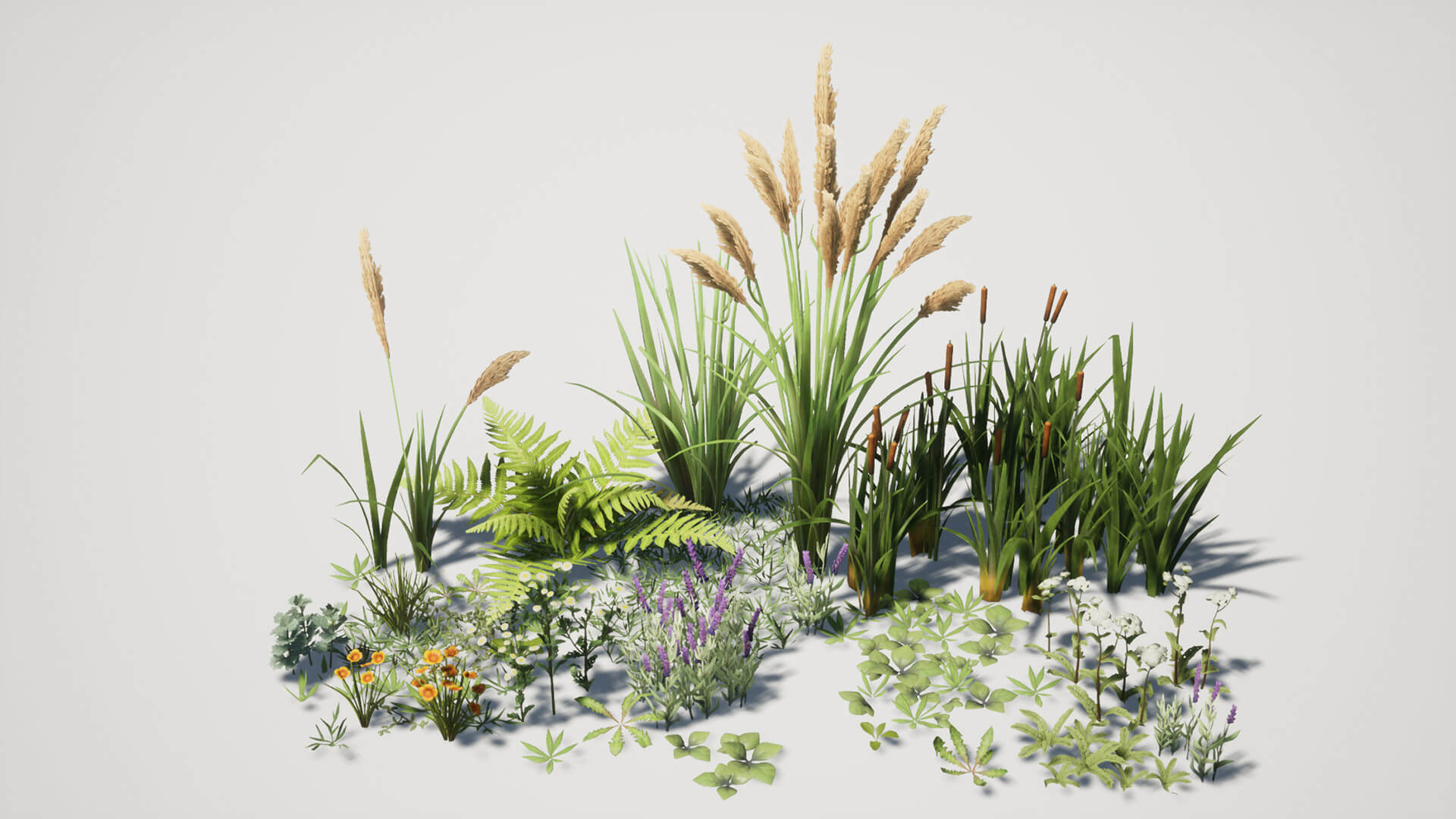 Grass Field Pack - 3D Model by seriouscat