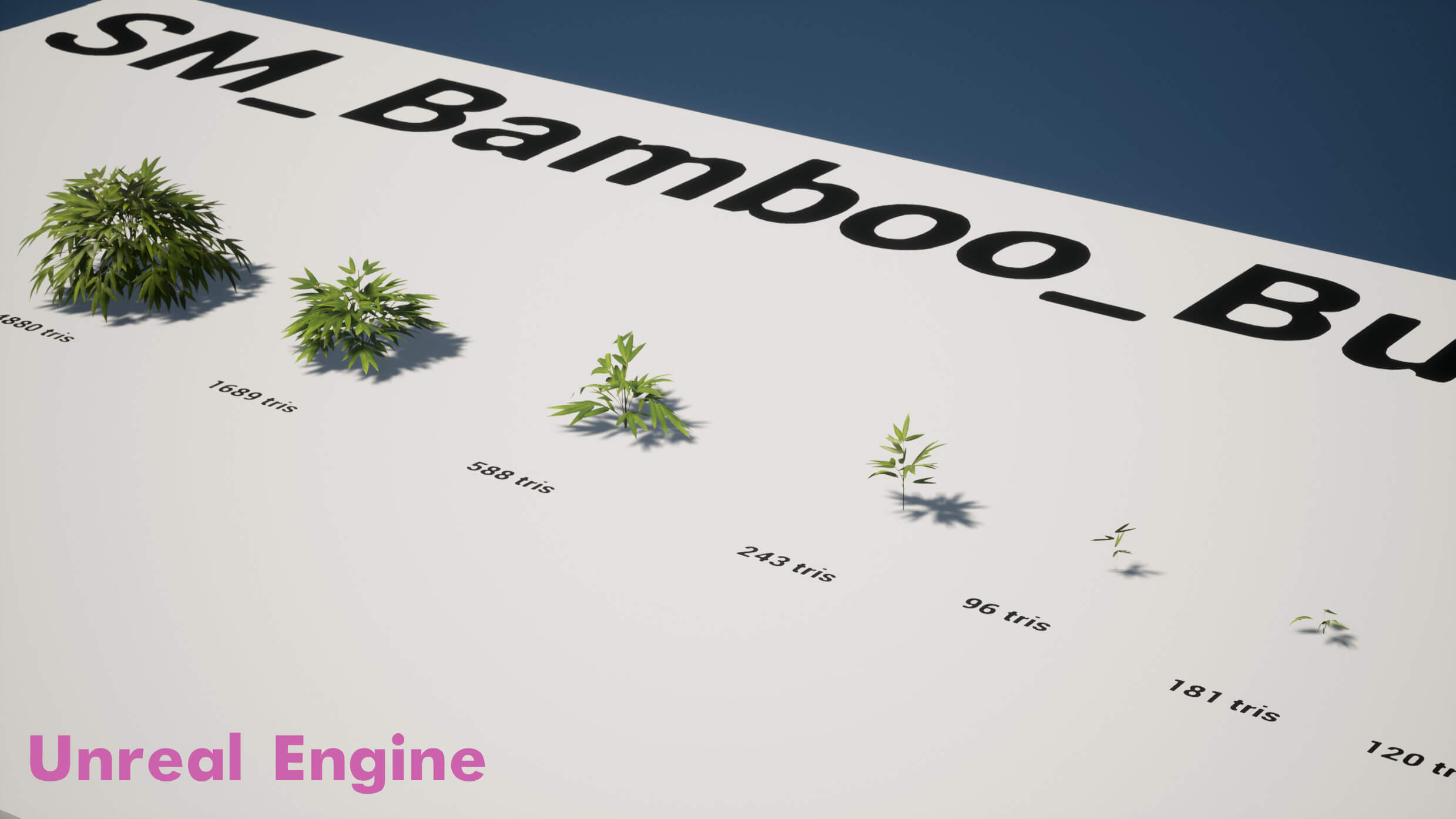 Bamboo Bush Pack - 3D Model by seriouscat