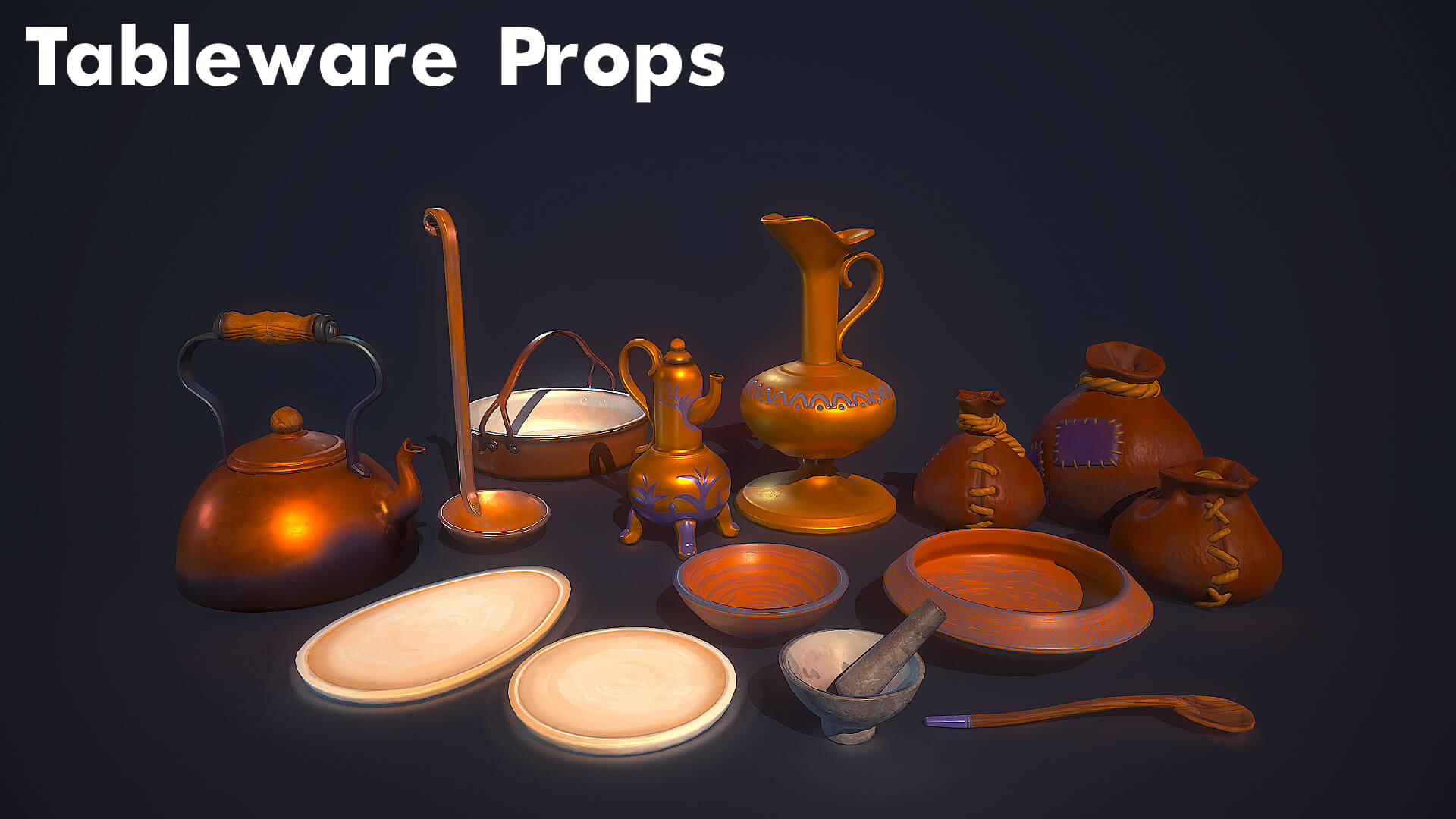 Potion Props Pack - 3D Model by seriouscat