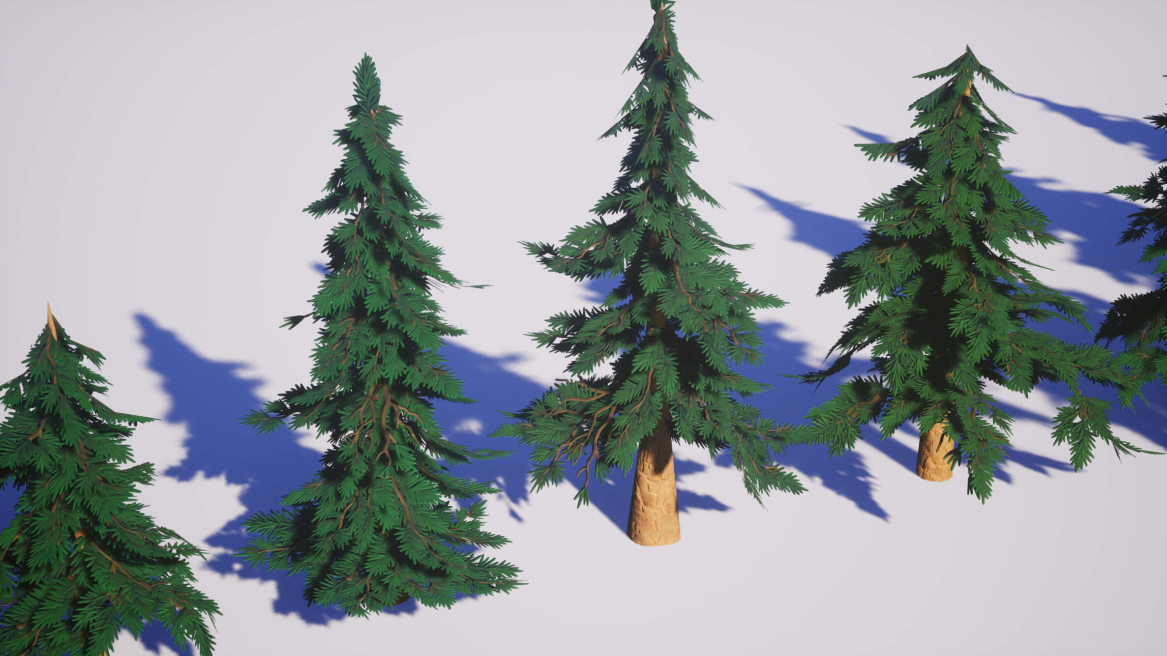 Simple Firs Pack - 3D Model by seriouscat