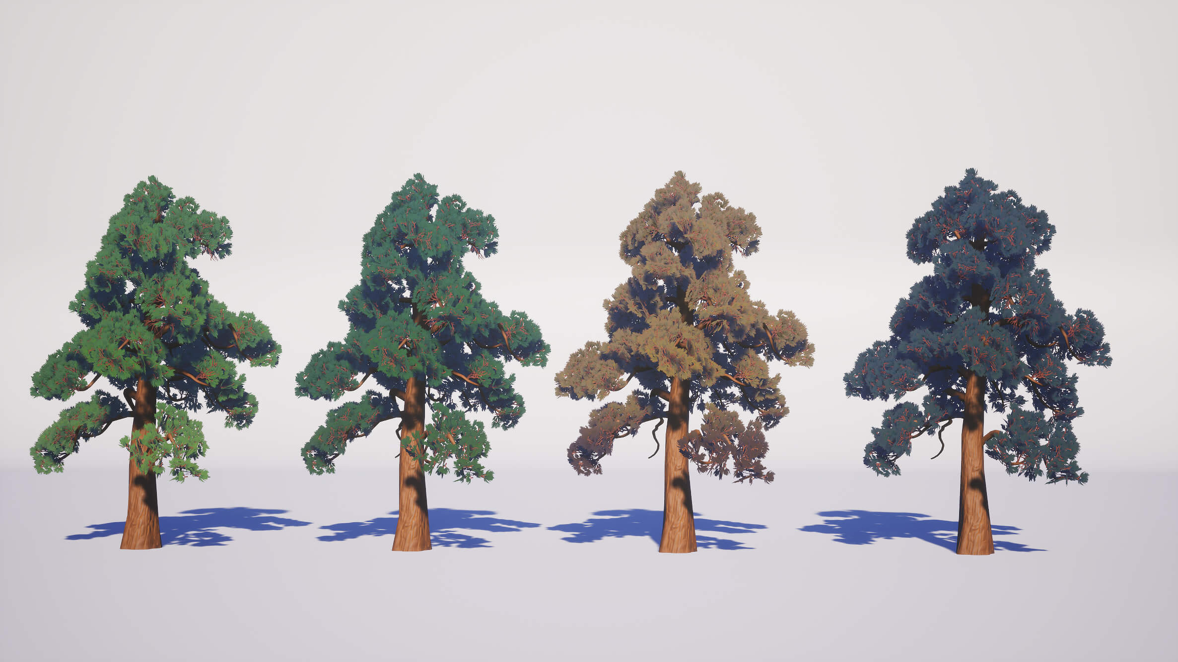 Simple Pines Pack - 3D Model by seriouscat