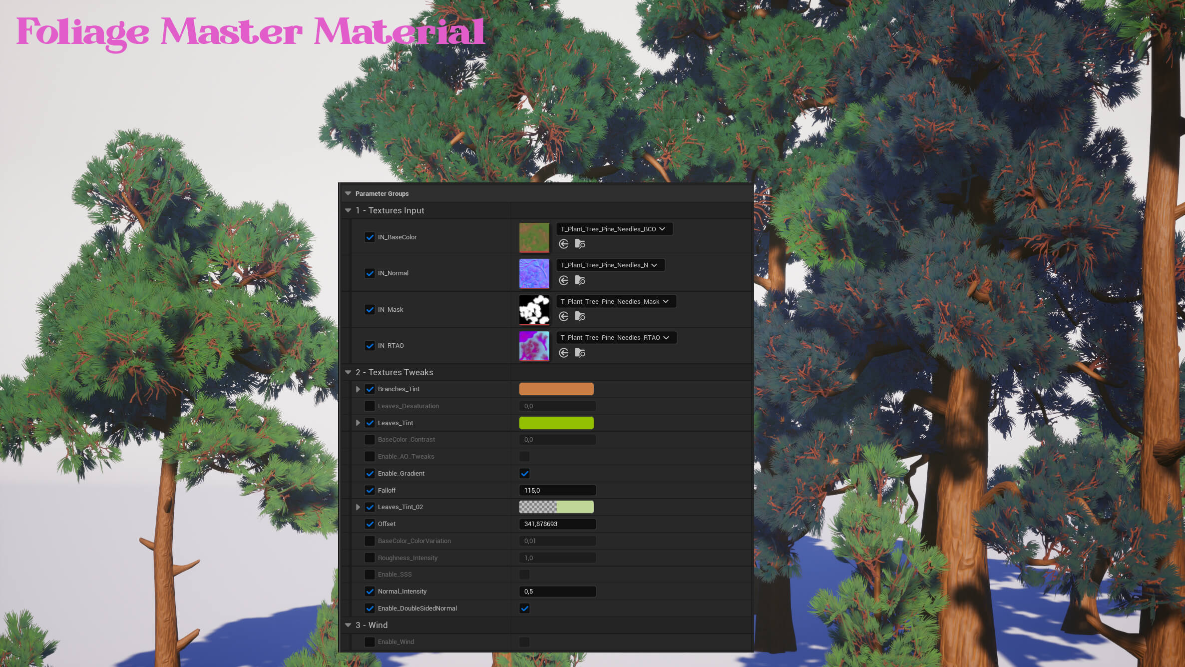 Simple Pines Pack - 3D Model by seriouscat