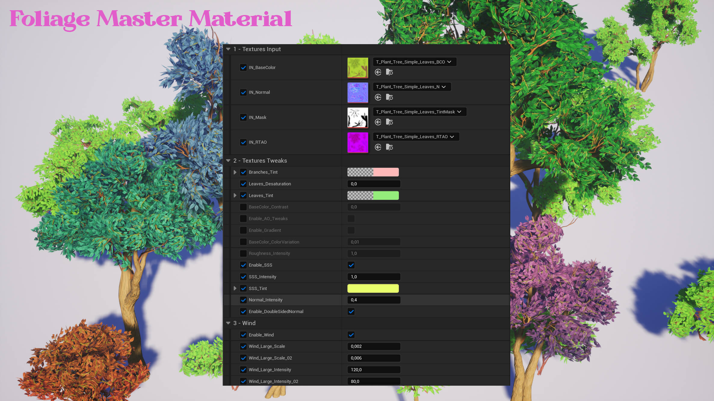 Simple Trees Pack - 3D Model by seriouscat