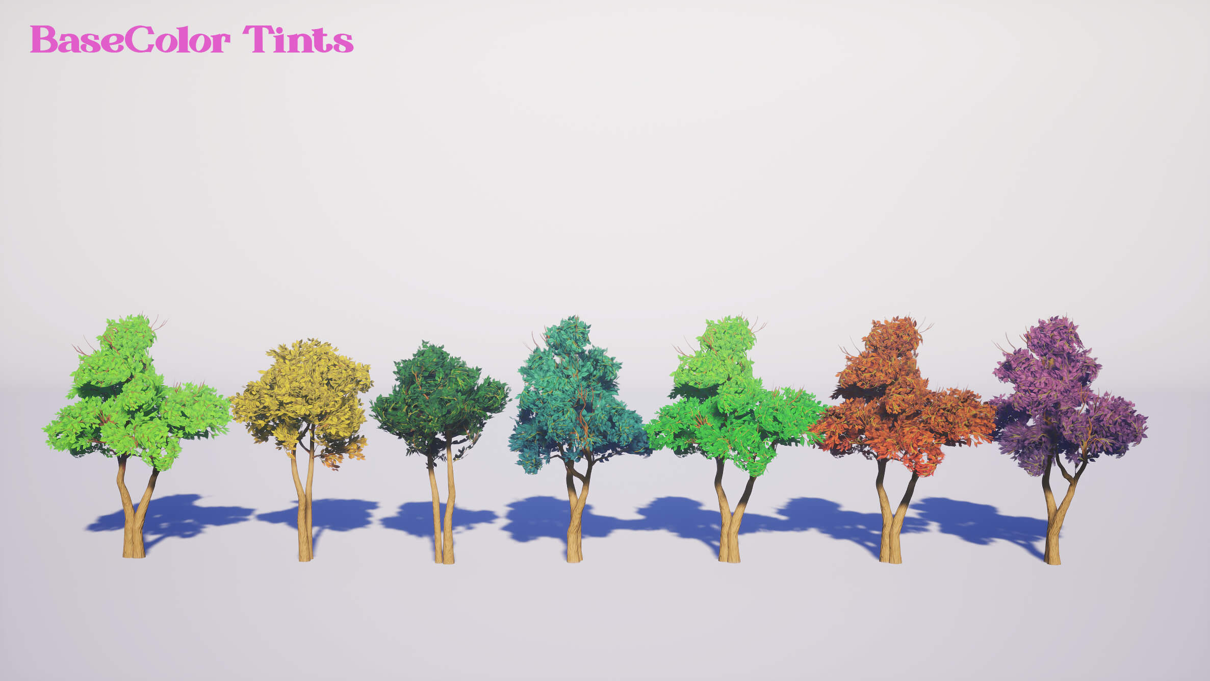 Simple Trees Pack - 3D Model by seriouscat