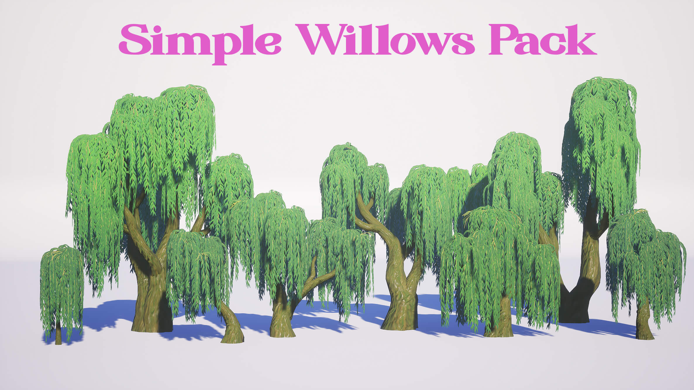 Simple Willows Pack - 3D Model by seriouscat