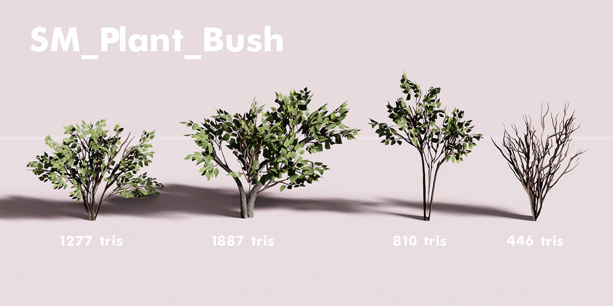 Stylized Birch Trees Pack - 3D Model by seriouscat