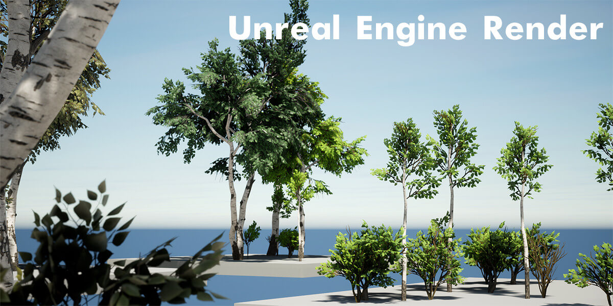 Stylized Birch Trees Pack - 3D Model by seriouscat