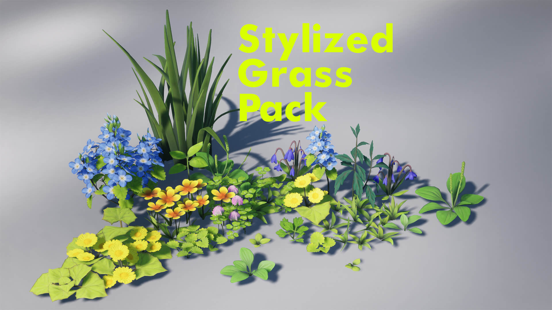 Stylized Plant Pack - 3D Model by seriouscat