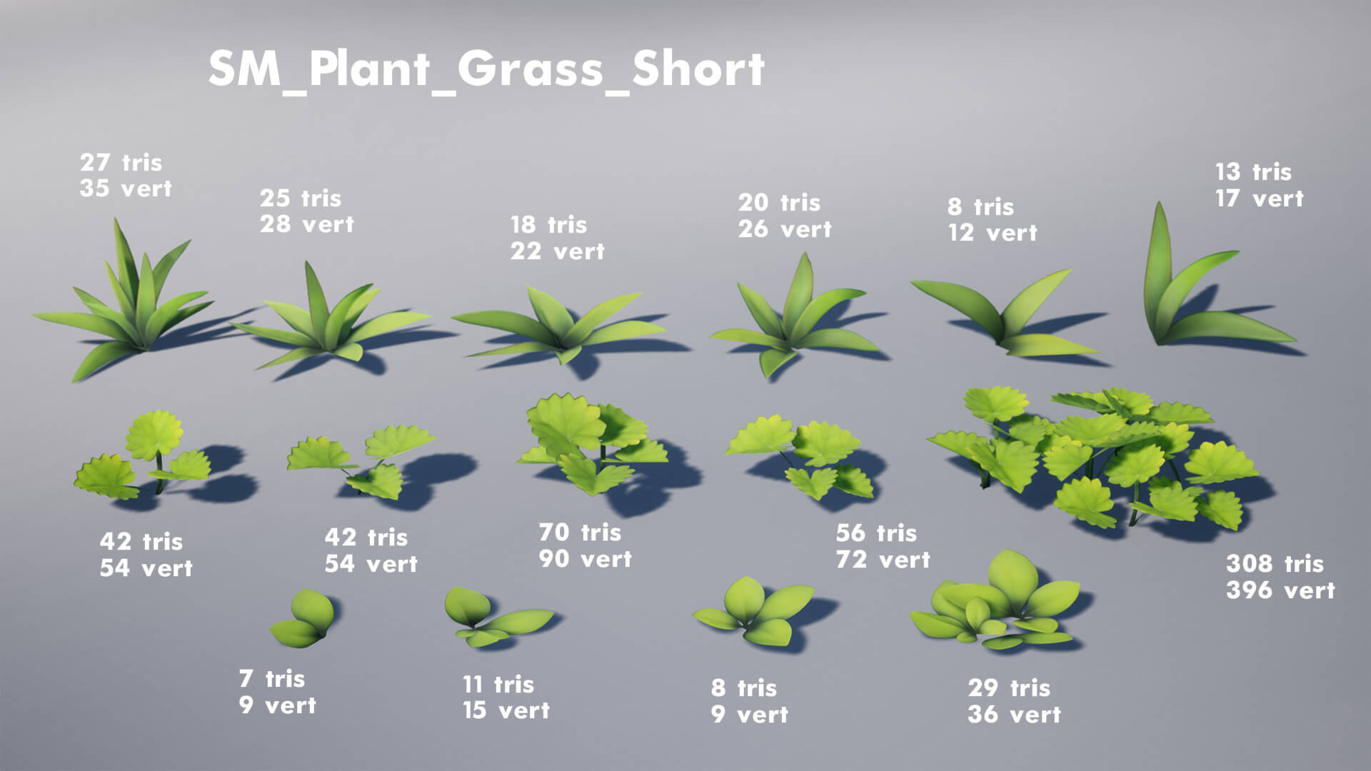 Stylized Plant Pack - 3D Model by seriouscat