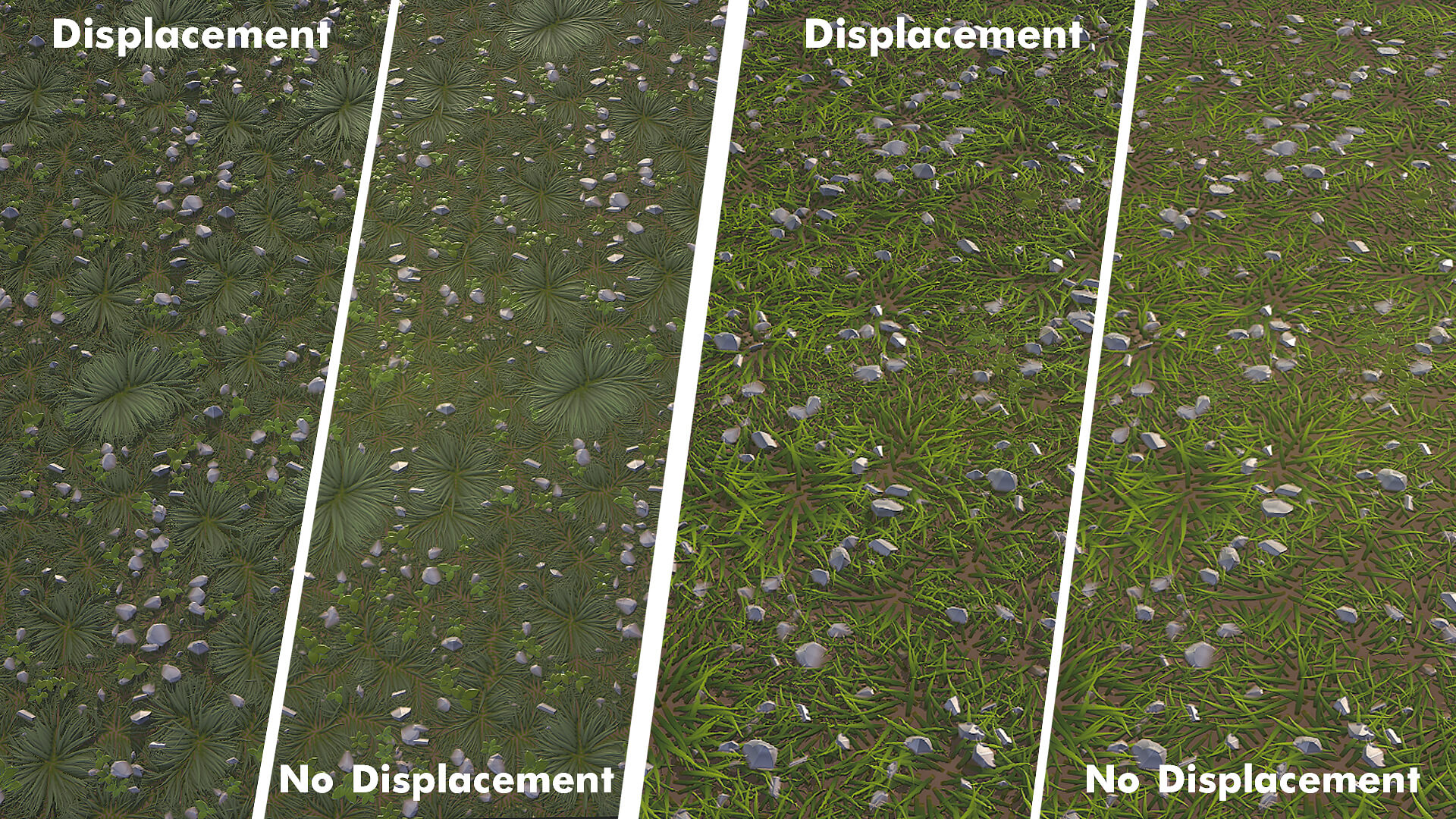 Stylized Ground Textures - Grass/Rocks/Flowers 3D Model by seriouscat