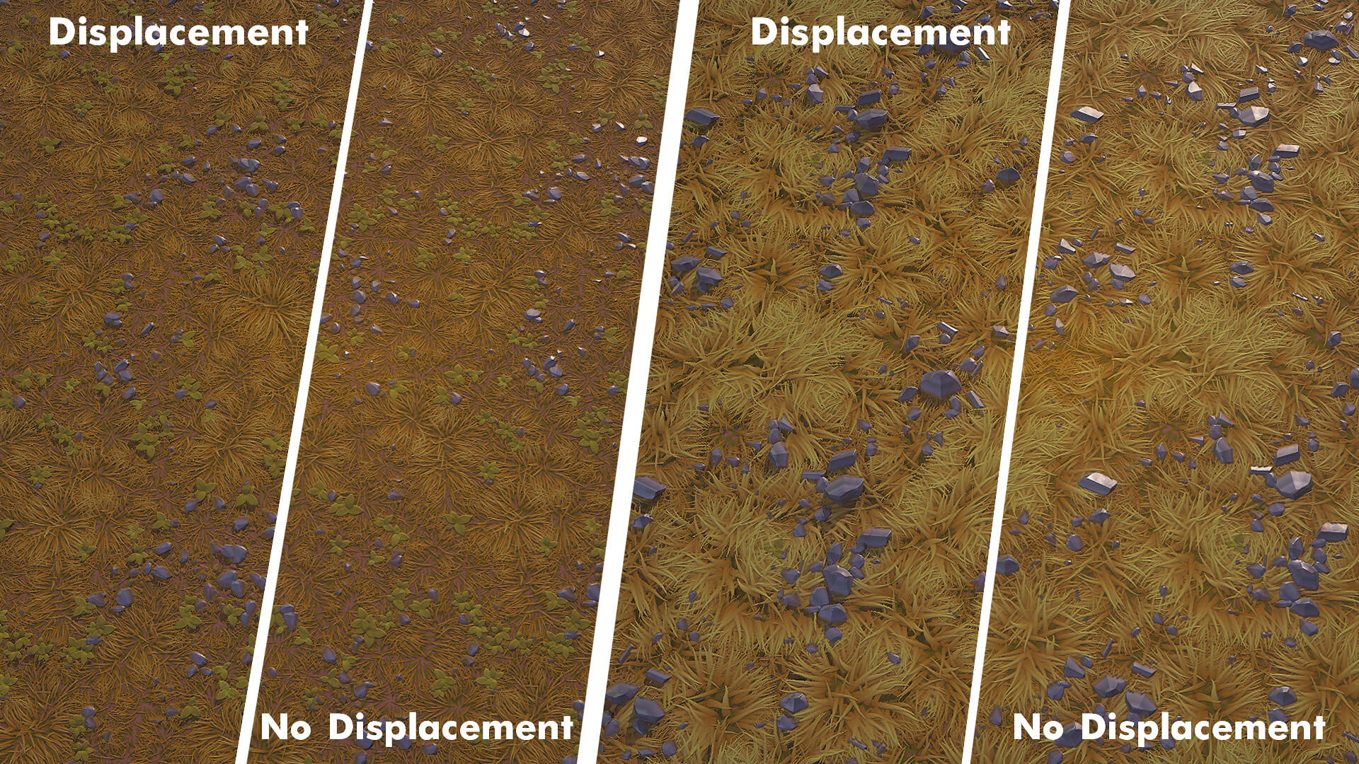 Stylized Ground Textures - Grass/Rocks/Flowers 3D Model by seriouscat